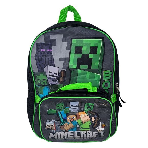 Minecraft | Accessories | New Minecraft Backpack Lunch Bag Insulated ...